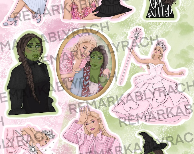 WICKED Sticker Set - Etsy