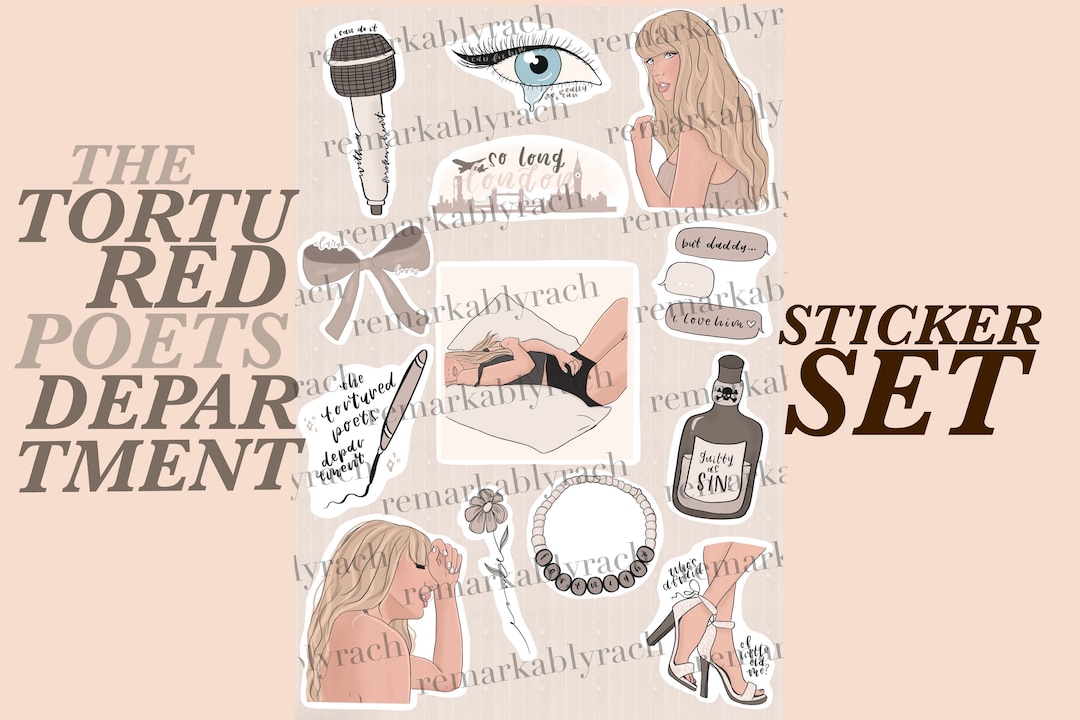 TTPD Sticker Set - Etsy