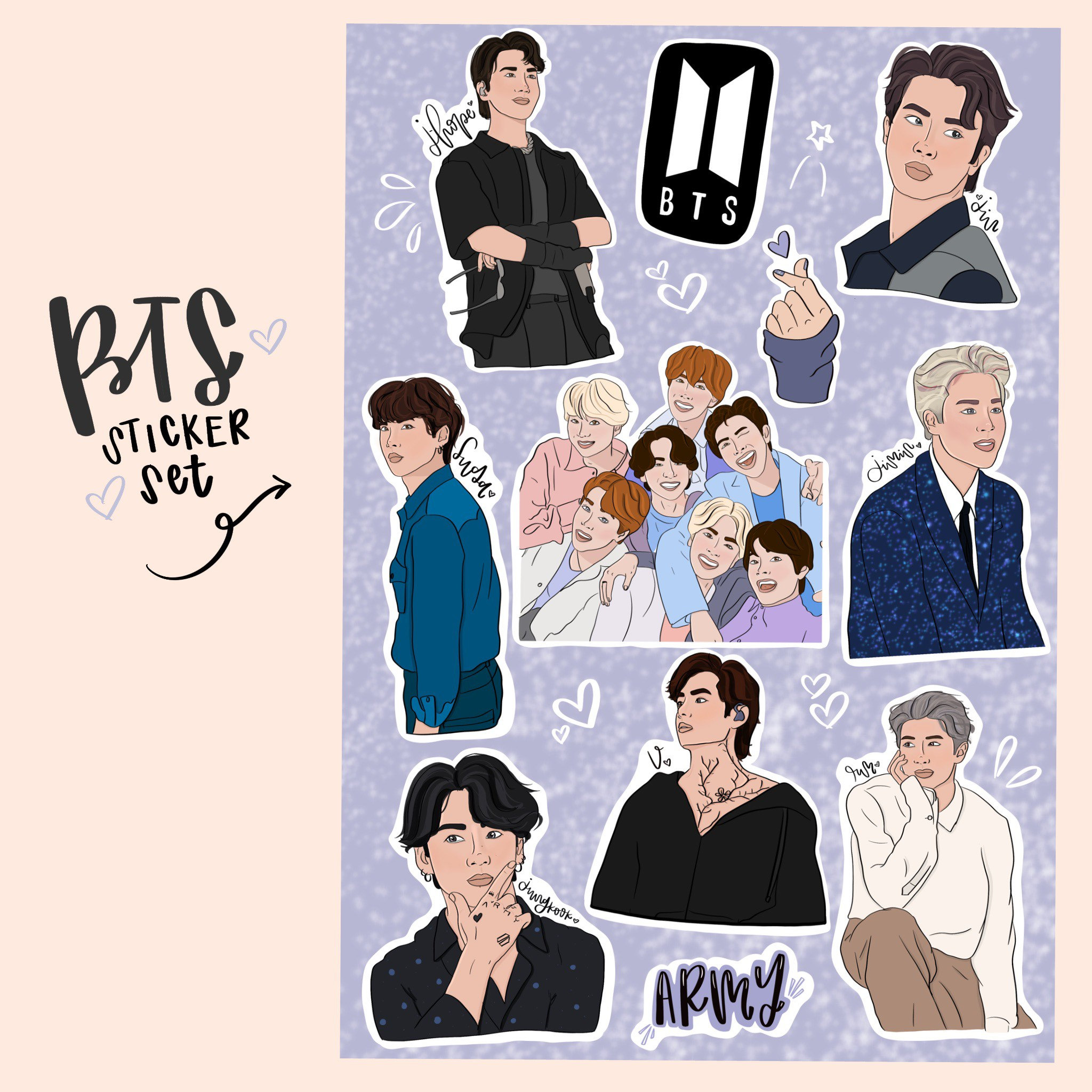 Top 74+ sticker bts Trendy nhất - Co-Created English