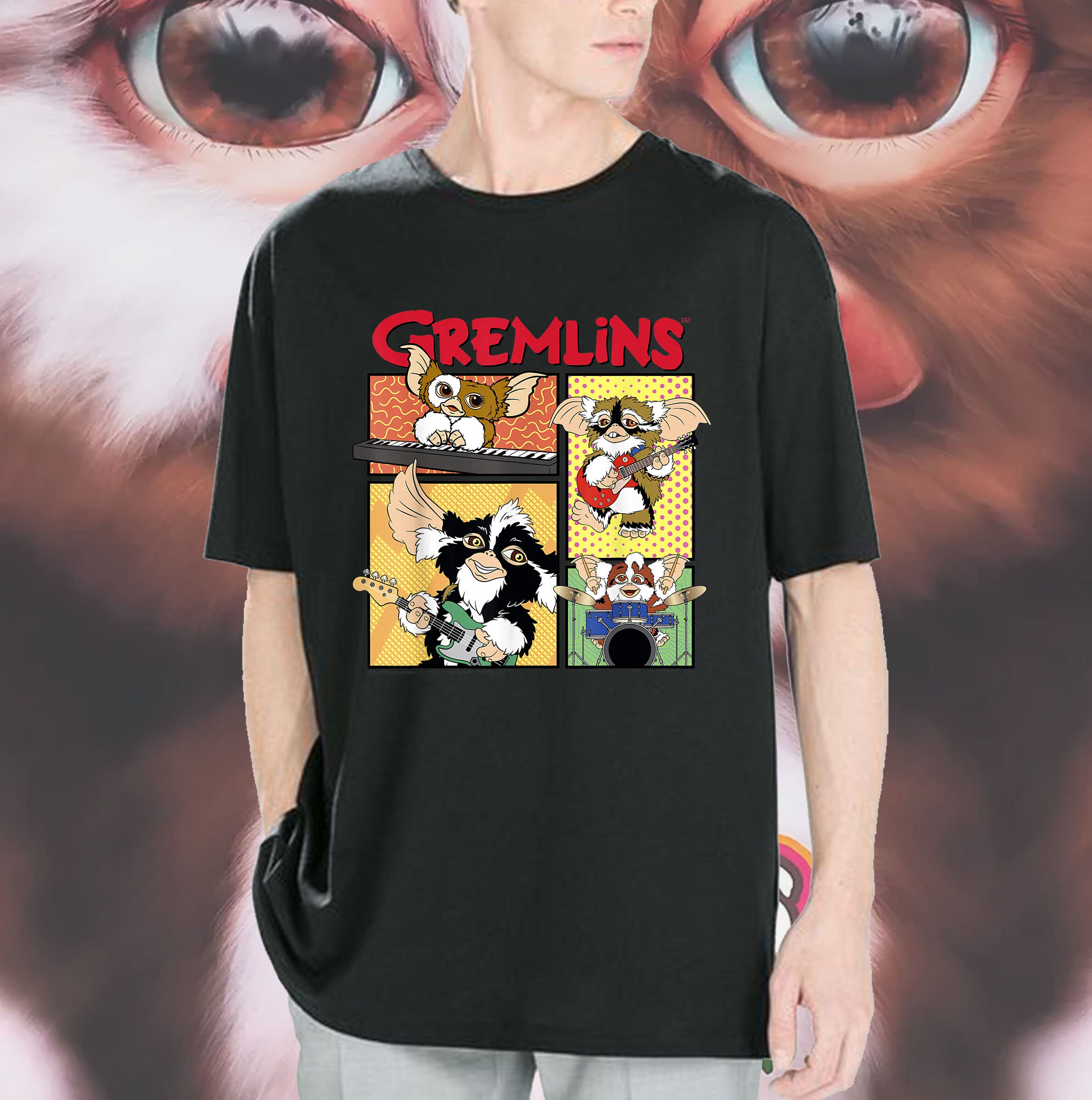 Gremlins Band Comic Panels T-Shirt