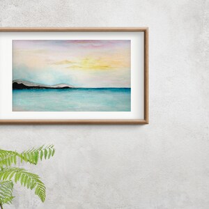 Watercolor Ocean Scene Original Painting, Nature Watercolor Prints, Sea ...