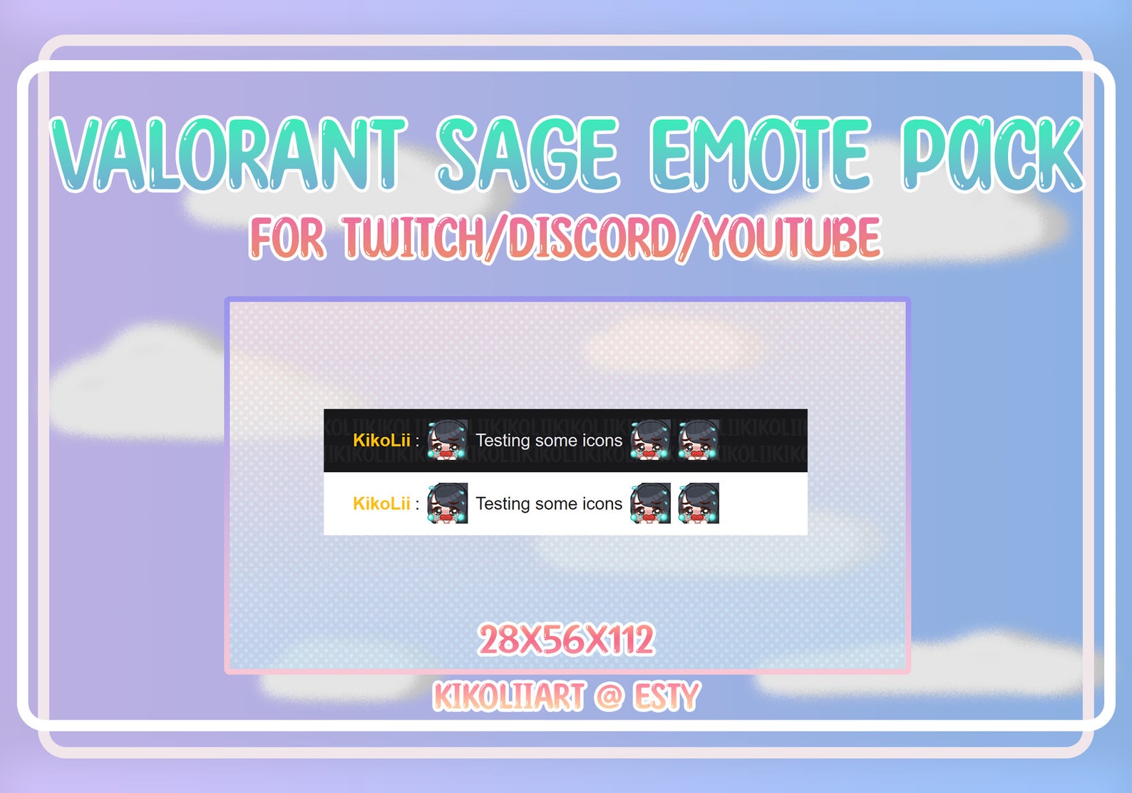 Sage Cry Valorant | Twitch Emote | Discord | Youtube | Chibi Emote ...