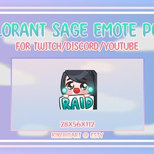 Sage Cry Valorant | Twitch Emote | Discord | Youtube | Chibi Emote ...