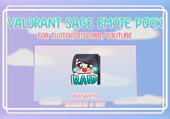 Sage Cry Valorant Twitch Emote Discord Youtube Chibi | Etsy
