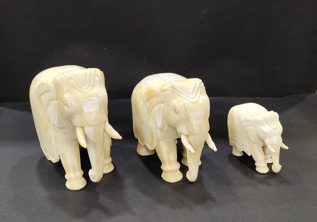 Camel Bone Elephant Hand Carved - Etsy