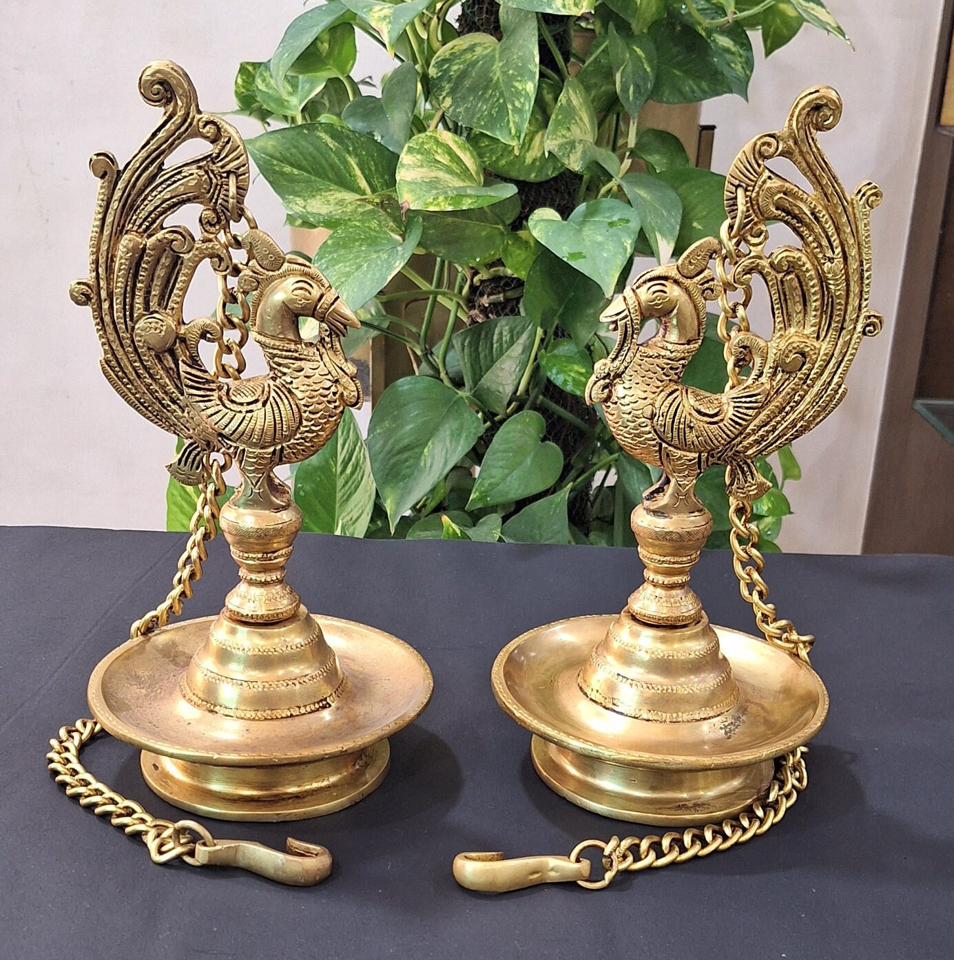 Brass Deepak , Big Brass Oil Lamp Stand, Brass Decorative Diyas ...