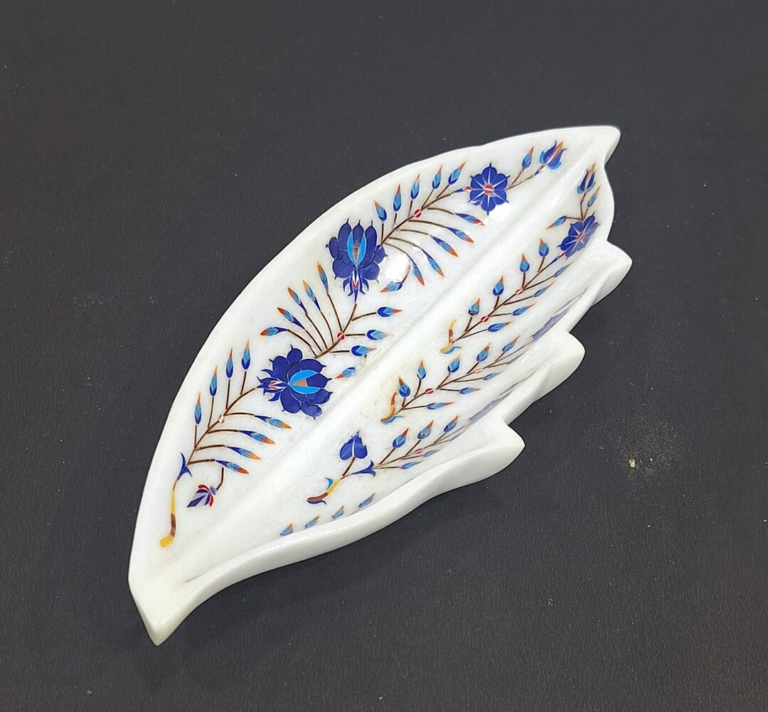 Marble Stone Inlay Petal, Fruit Bowl, Flower Floater Bowl, Lotus Bowl ...