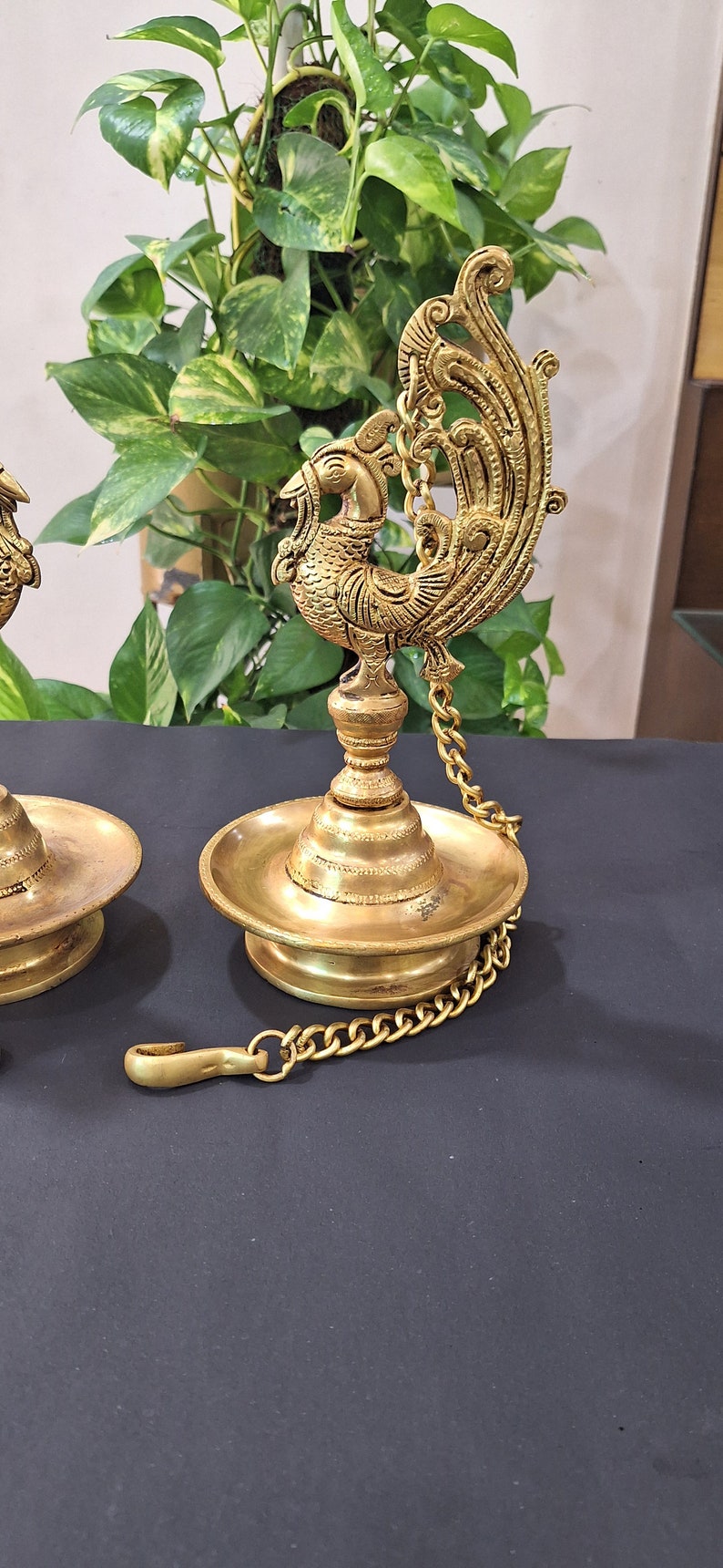 Brass Deepak , Big Brass Oil Lamp Stand, Brass Decorative Diyas ...