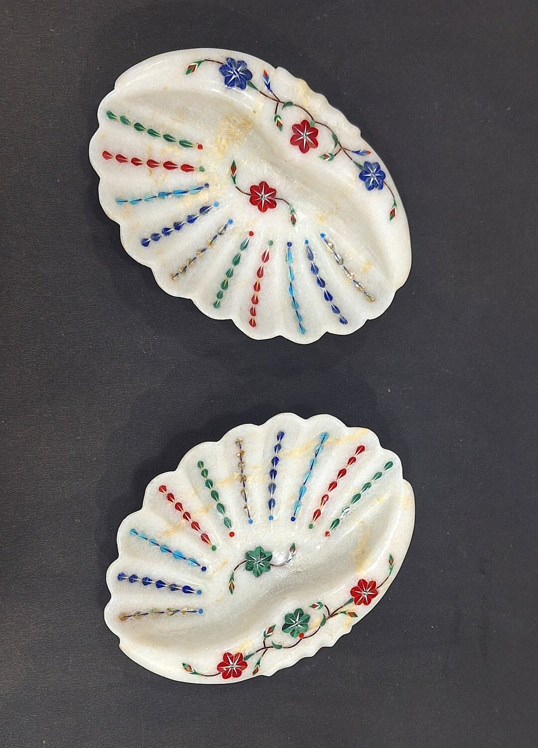 Marble Stone Inlay Petal, Fruit Bowl, Flower Floater Bowl, Lotus Bowl ...