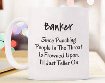 Bank Teller Gifts Banker Gift Coffee Mug - Etsy