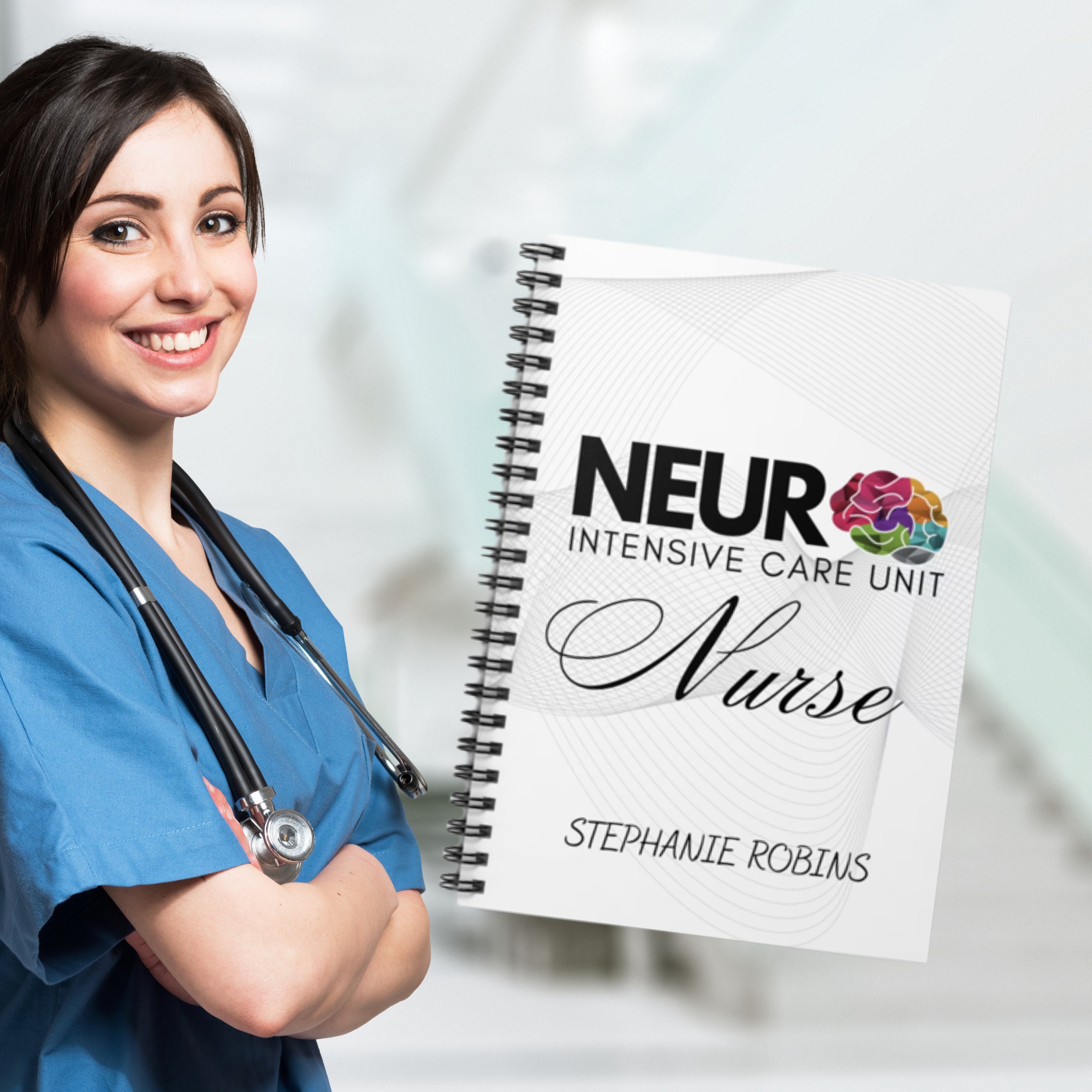 Personalized Neuro ICU Nurse Gift, Neuro ICU Nurse Notebook, Neuro ...