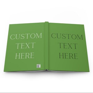 Custom Hardcover Journal, Personalized Hardcover Journal Gift, Company ...