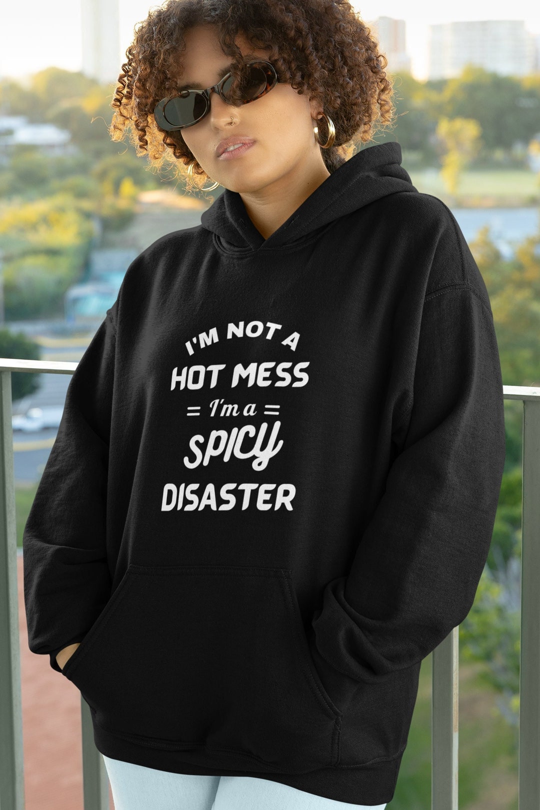Funny Spicy Disaster Mom Hoodie, Sarcastic Auntie Gift - Etsy