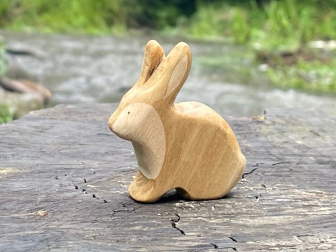 Wooden Rabbit Toy Handmade Wood Toy for Kids Gift for Kids Handmade ...