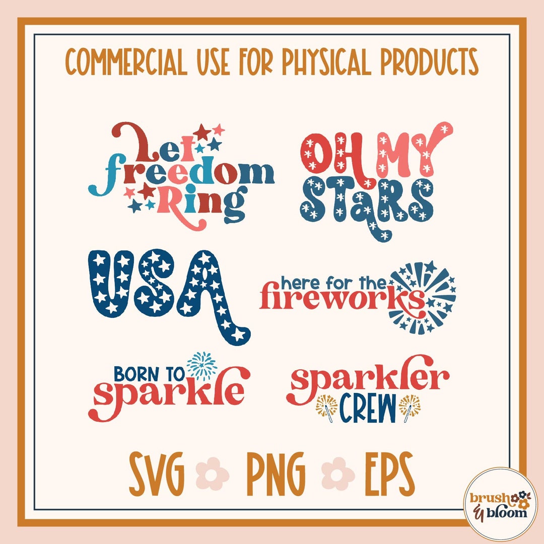 Retro 4th of July SVG Bundle Independence Day SVG Bundle Fourth of July ...