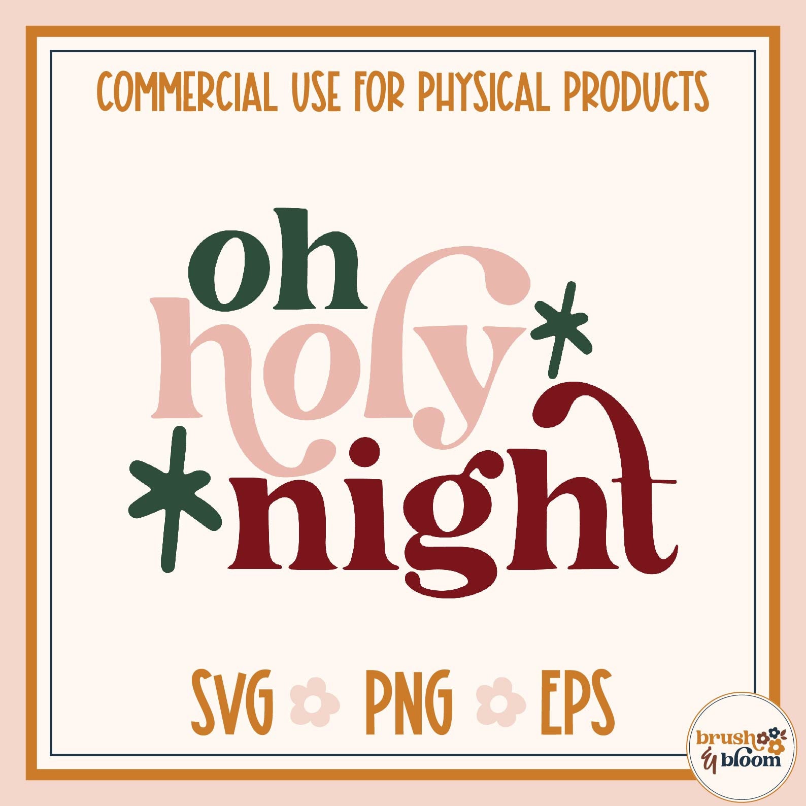 Oh Holy Night Svg O Holy Night SVG Merry Christmas SVG Christian ...