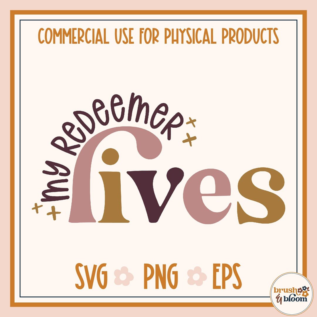 My Redeemer Lives SVG - Etsy