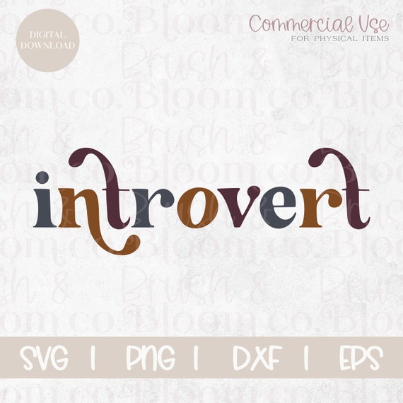 Introvert SVG Introvert PNG Introvert T-shirt SVG Svg - Etsy