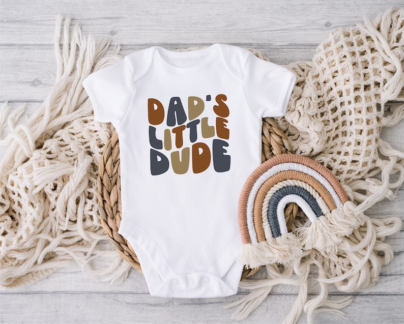 Dad's Little Dude SVG Little Dude SVG Baby Boy SVG - Etsy