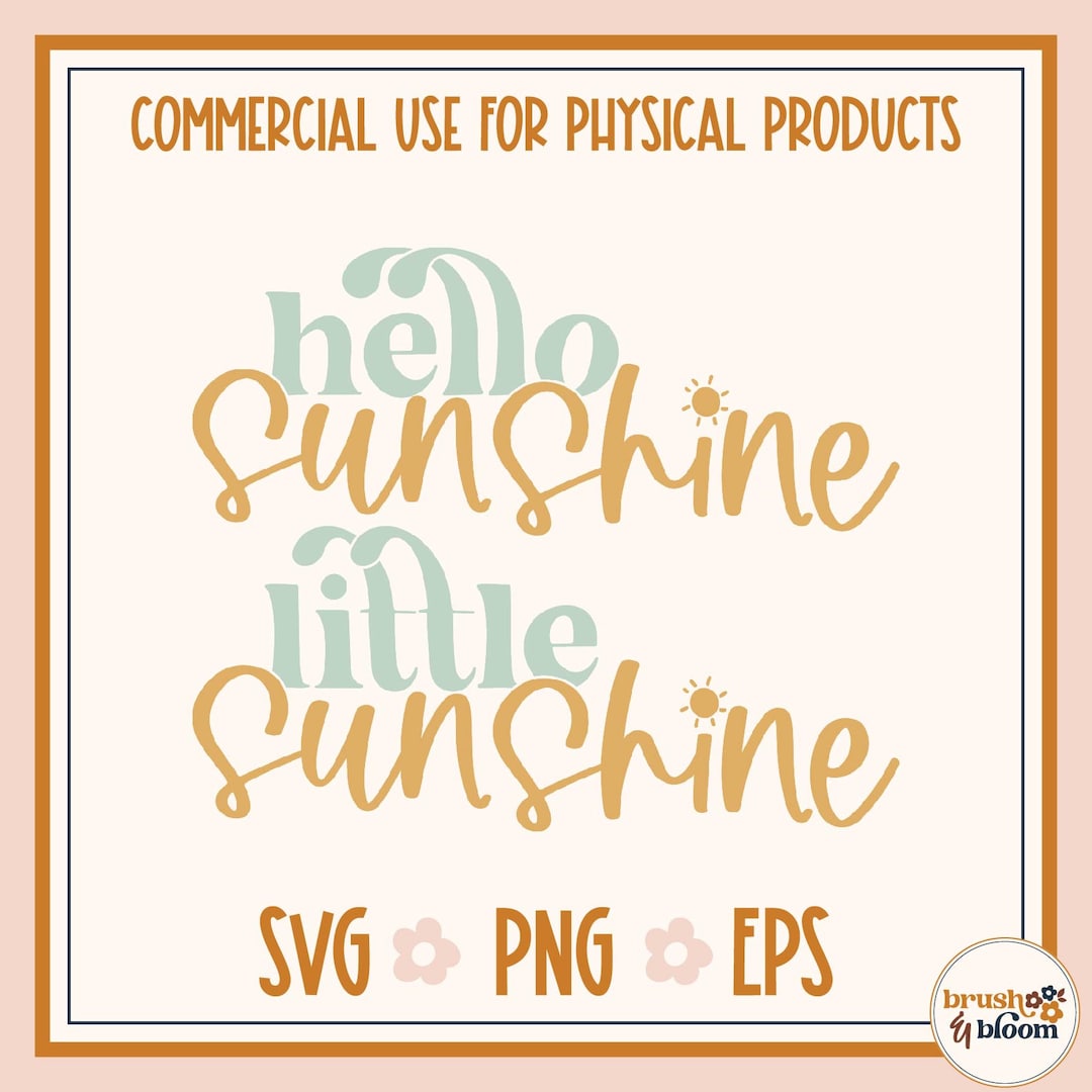 Little Sunshine SVG - Hello Sunshine SVG - Mommy and Me Summer SVG ...