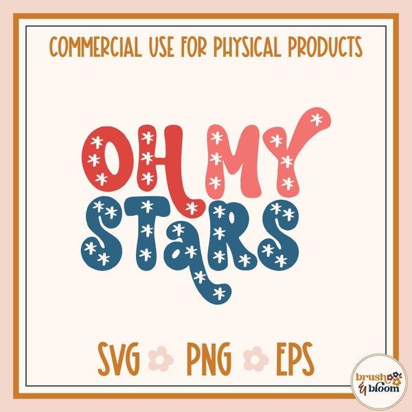 Oh My Stars and Stripes Svg - Etsy