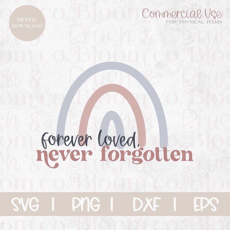 Forever Loved Never Forgotten SVG Pregnancy and Infant Loss - Etsy