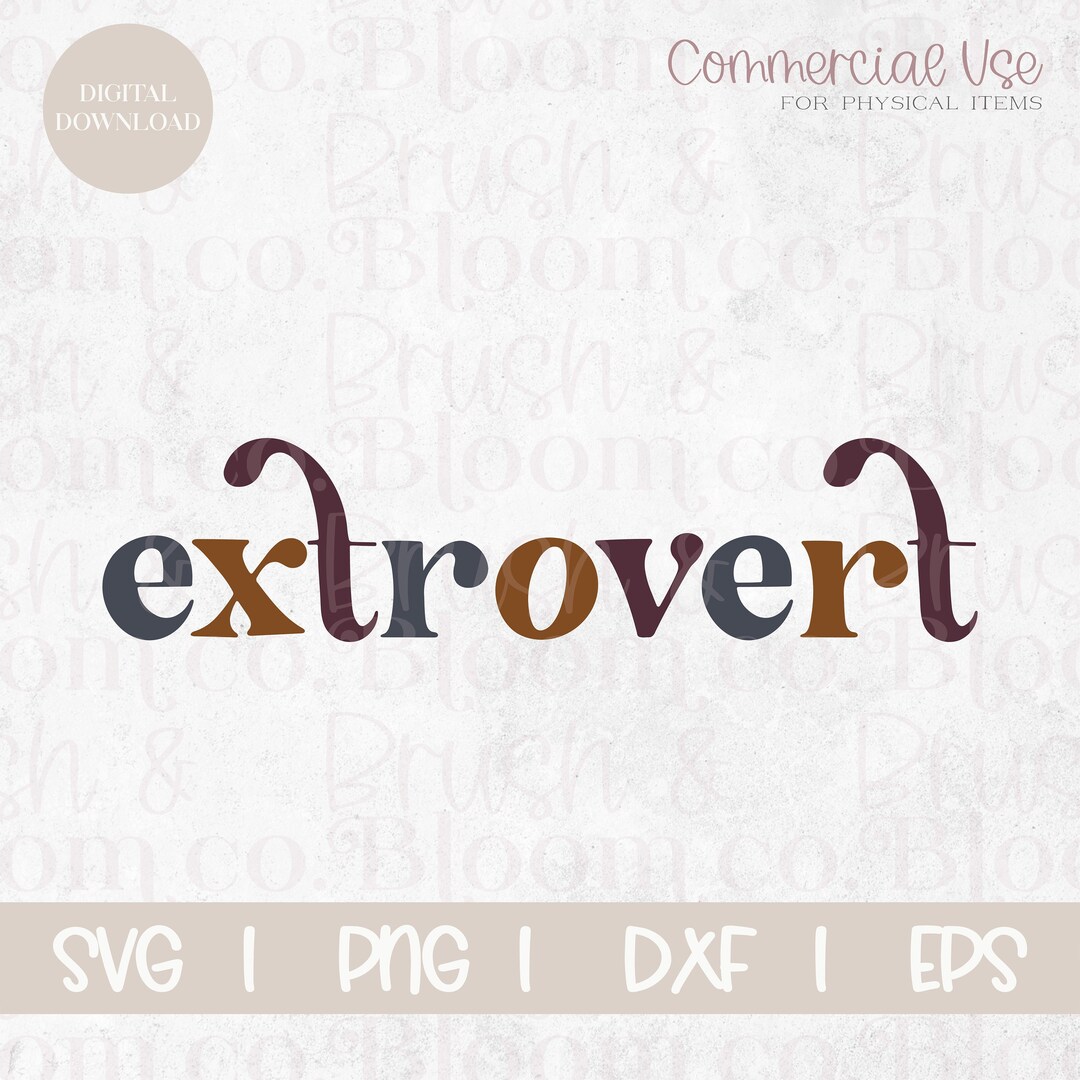 Extrovert SVG Personality SVG Retro SVG Social Svg - Etsy