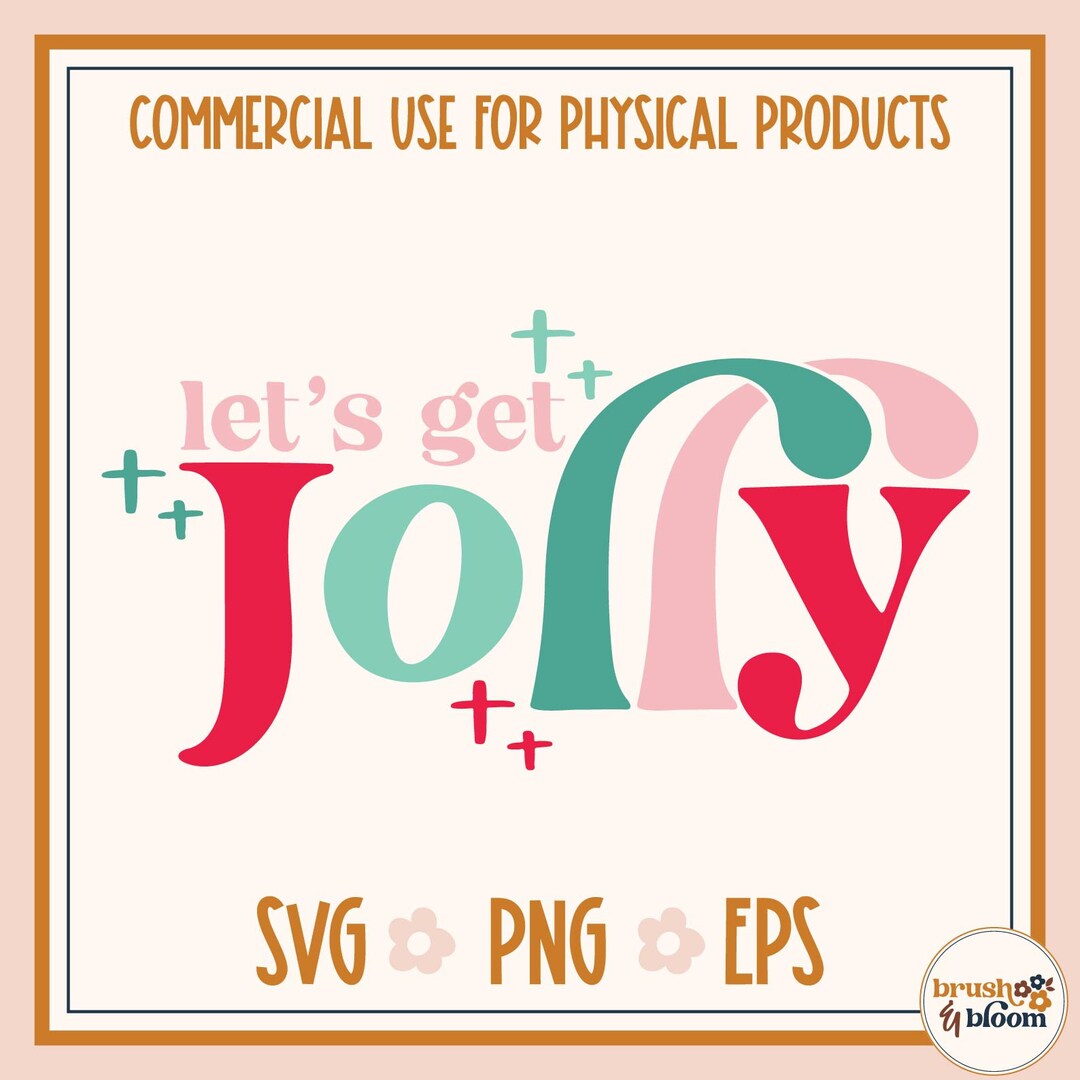 Retro Jolly Svg | Holly Jolly Svg | Christmas Light Svg | Christmas ...