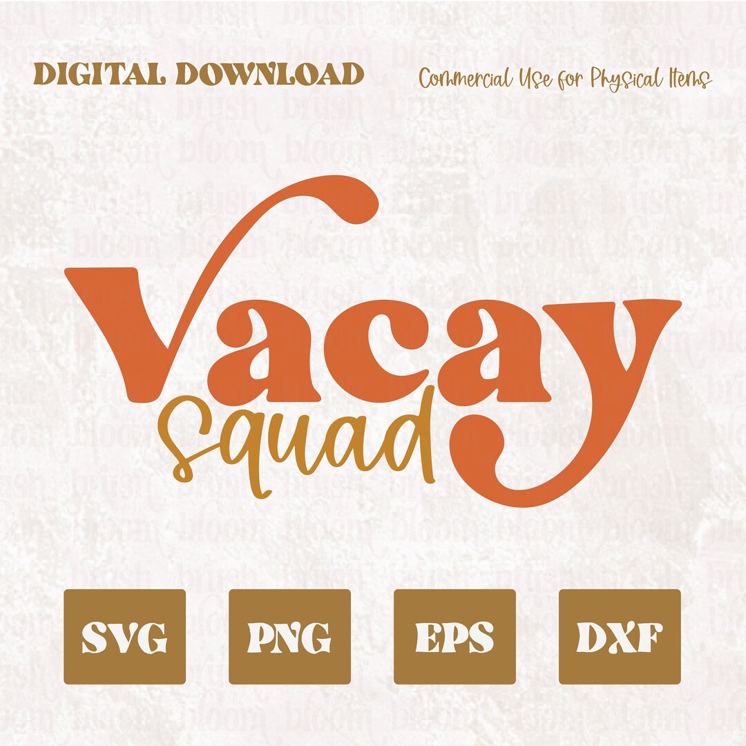 Vacay Squad SVG Family Vacation SVG Vacay Vibes SVG - Etsy