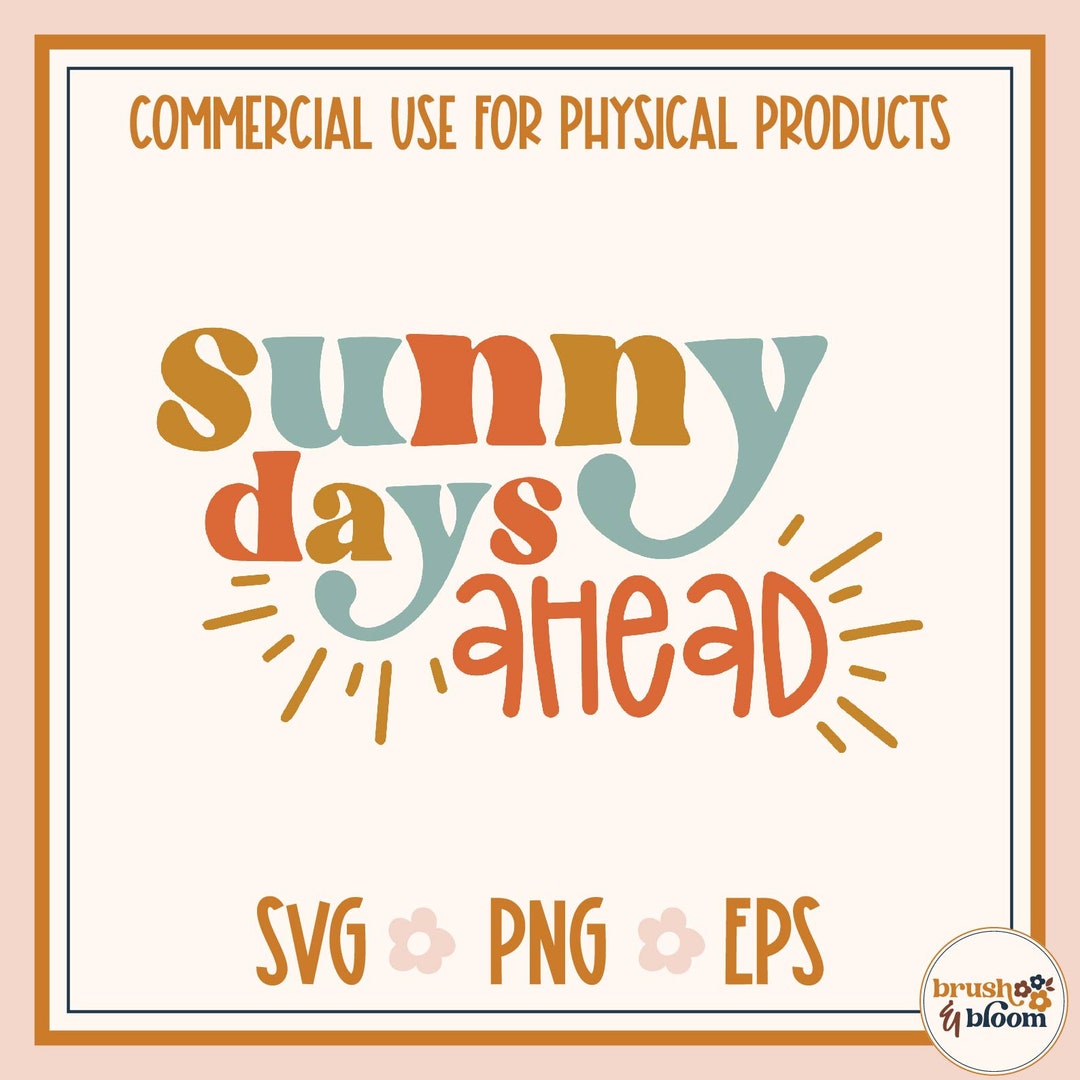 Sunny Days Ahead SVG - Retro Summer SVG - Retro Kid Summer SVG - Sunny ...
