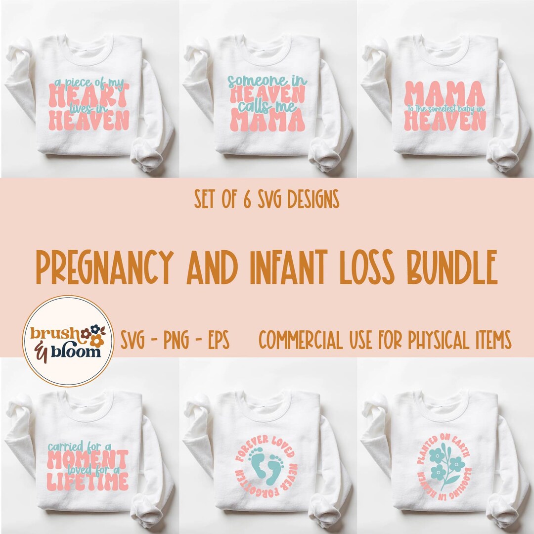 Pregnancy and Infant Loss SVG Bundle - Miscarriage SVG Bundle - Baby ...