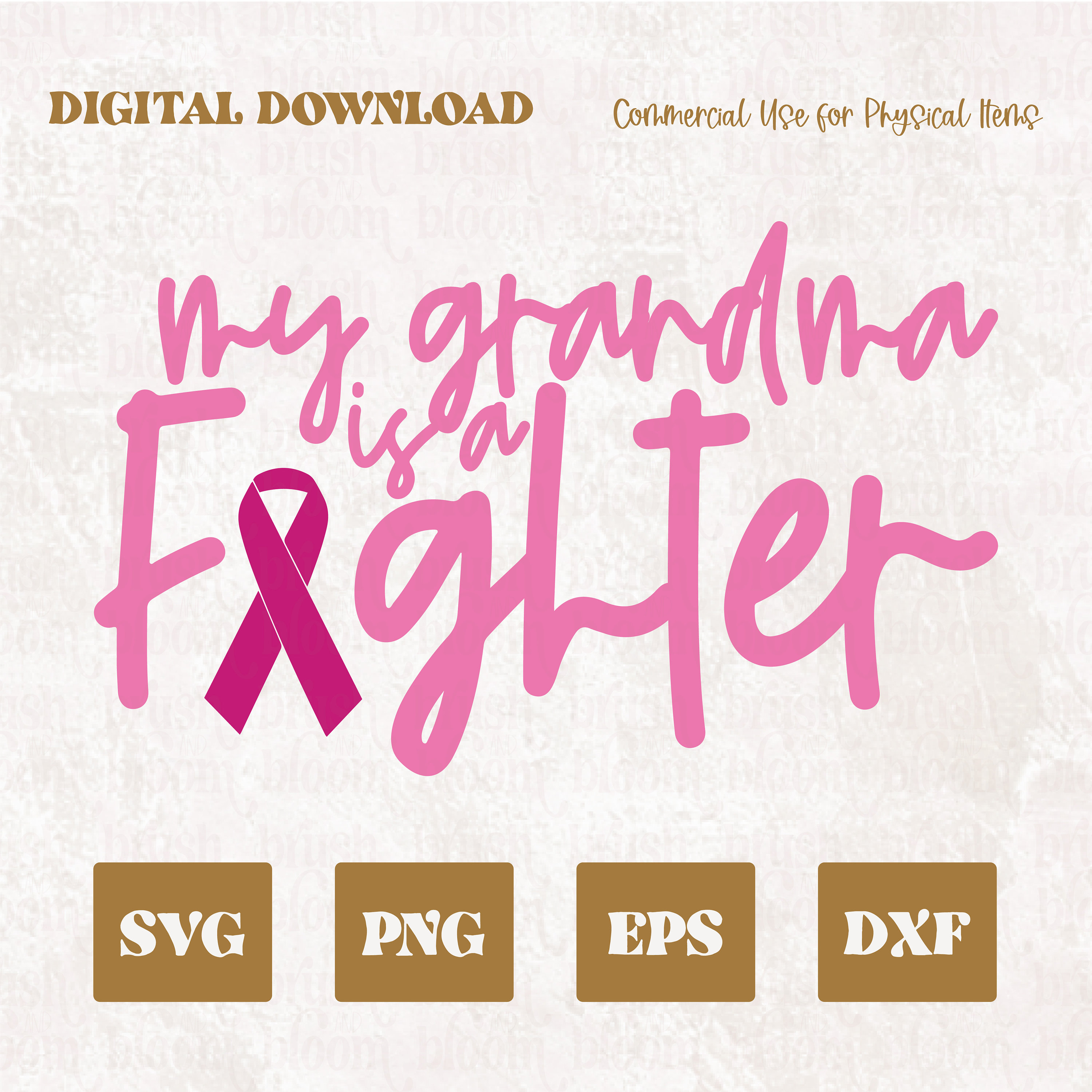 Breast Cancer Fighter SVG Mom/sister/aunt/grandma/daughter is a Fighter ...