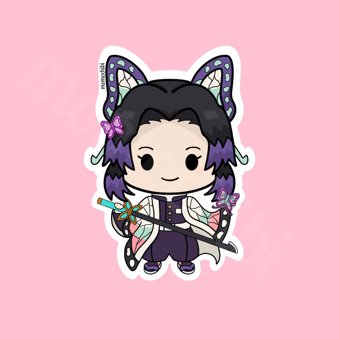 Chibi Butterfly Insect Fighter Stickers | Anime Stickers | Kawaii ...