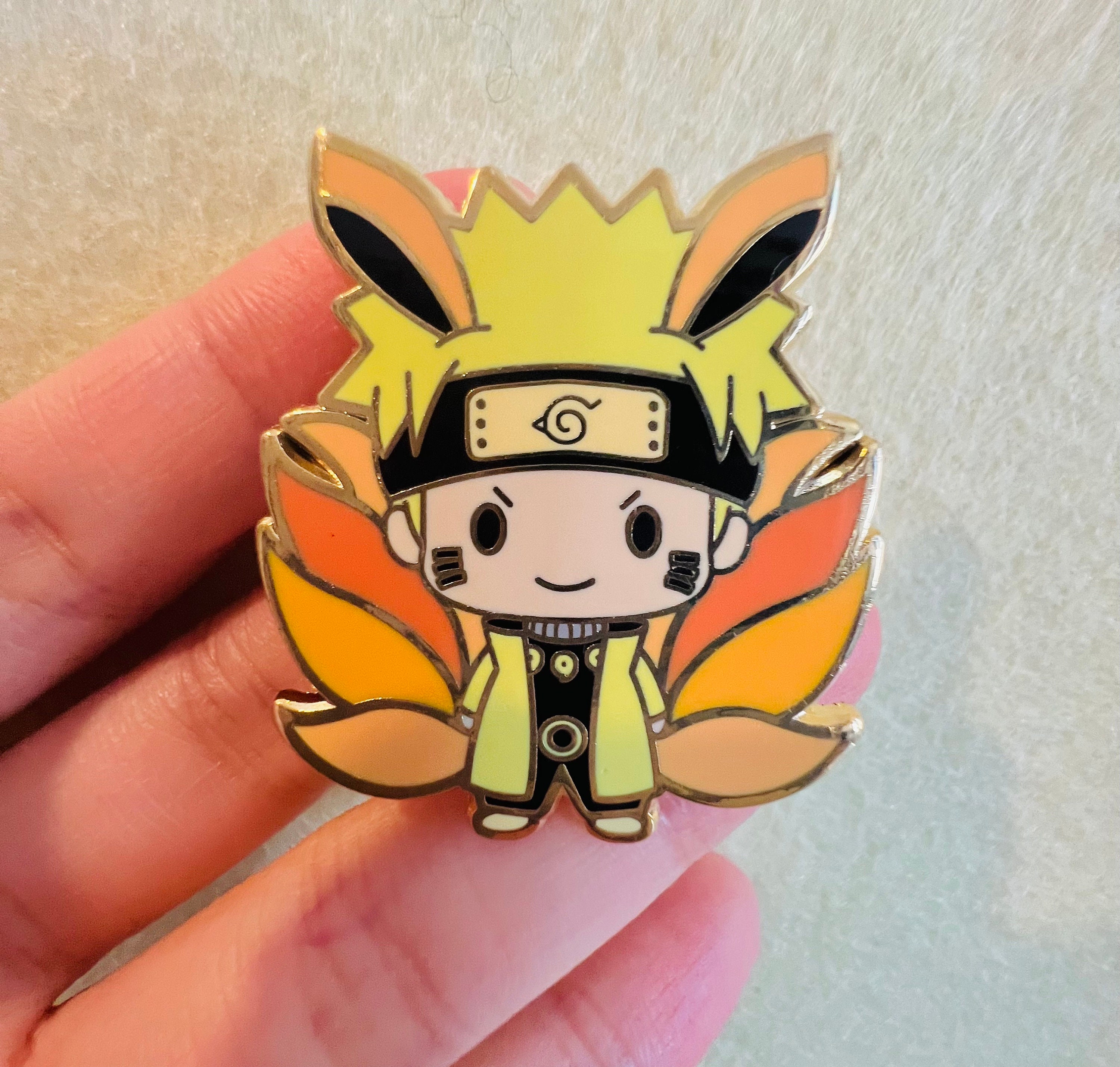 Chibi Fox Tail Fighter Enamel Pin Anime Pins Kawaii Custom - Etsy