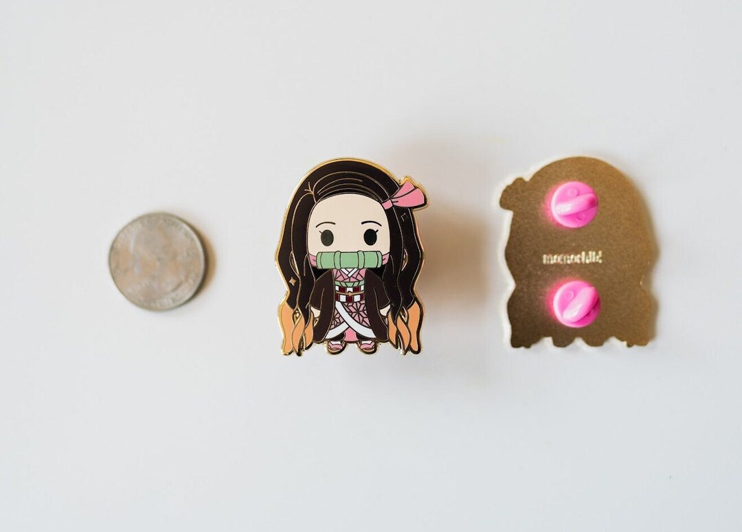 Chibi Strong Sister Demon Enamel Pin | Anime Gold Plated Pin - Etsy
