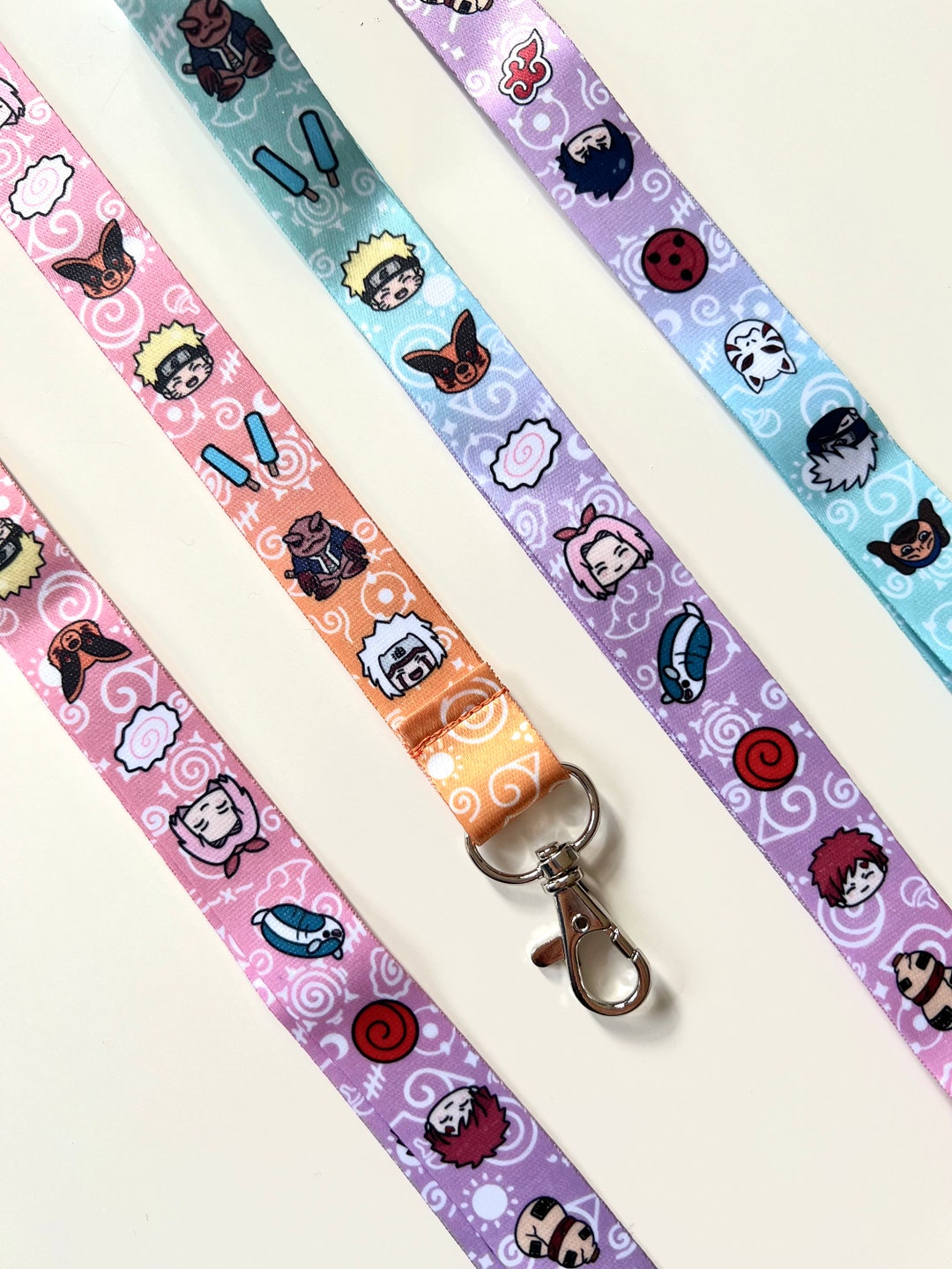 Chibi Anime Leaf Fighters Lanyard | Kawaii Manga Anime Custom Lanyard ...