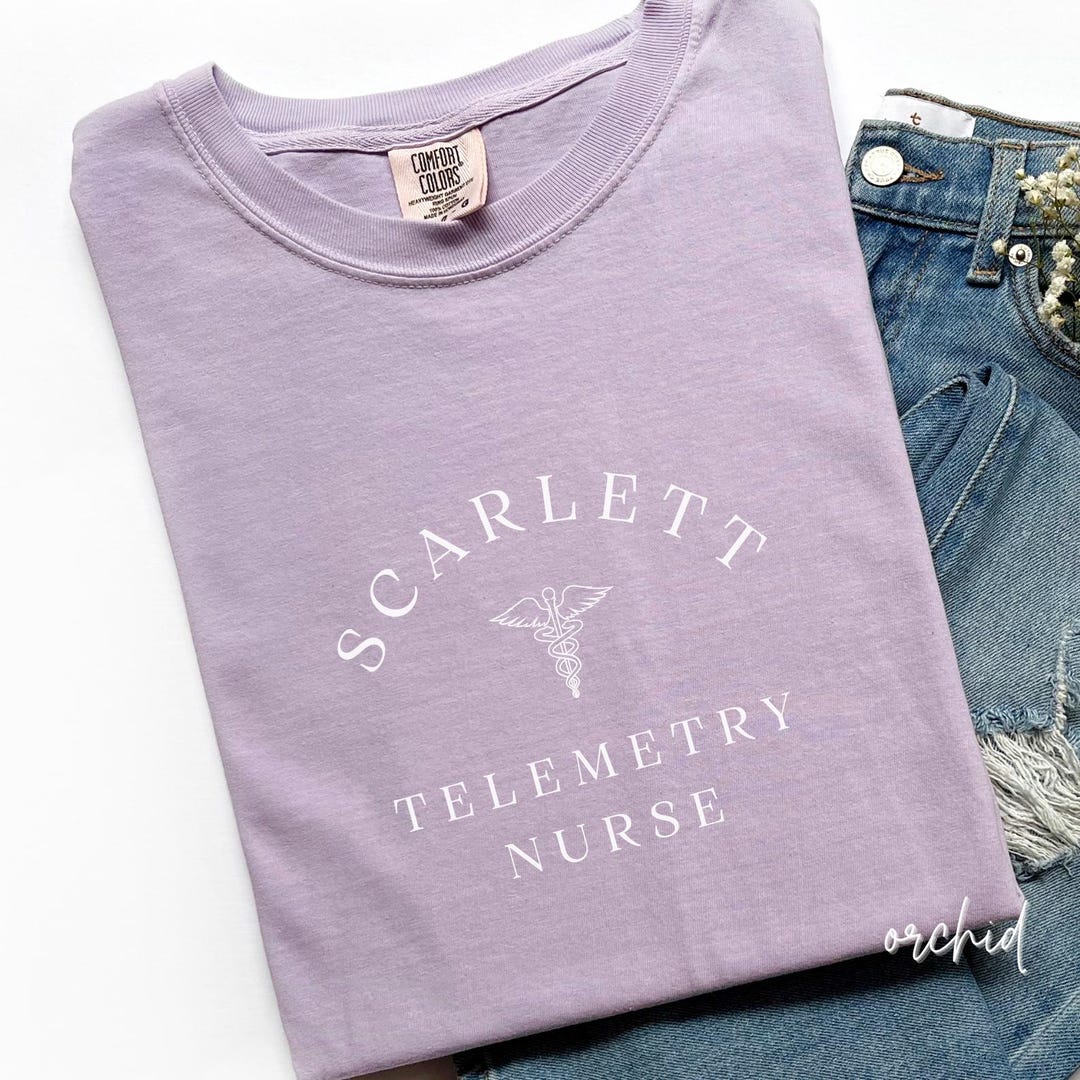 Custom Telemetry Nurse Shirt, Caduceus Telemetry Shirt, Custom Nurse ...