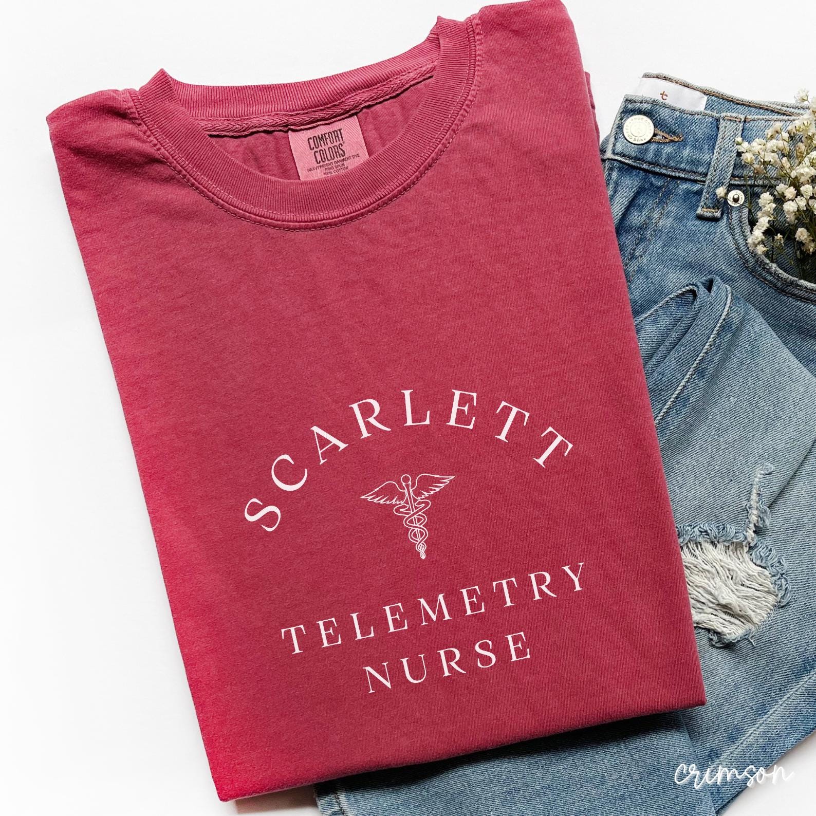 Custom Telemetry Nurse Shirt, Caduceus Telemetry Shirt, Custom Nurse ...