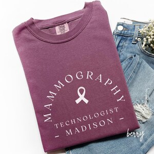 Custom Mammography Tech Shirt, Funny Mammo Technologist Gift, Radiology ...