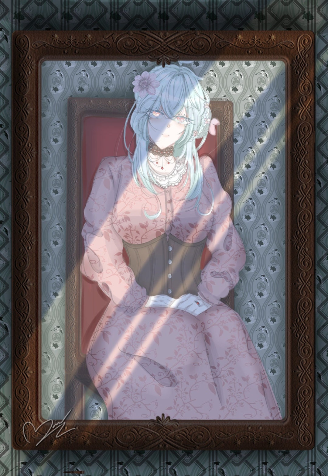 Custom Anime Girl Commission Art, OC, Fanart (digital) (READ ...