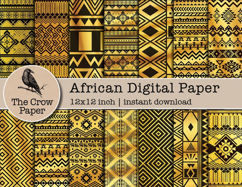 Huge Package Kwanzaa African Digital Paper Papers Scrapbook - Etsy