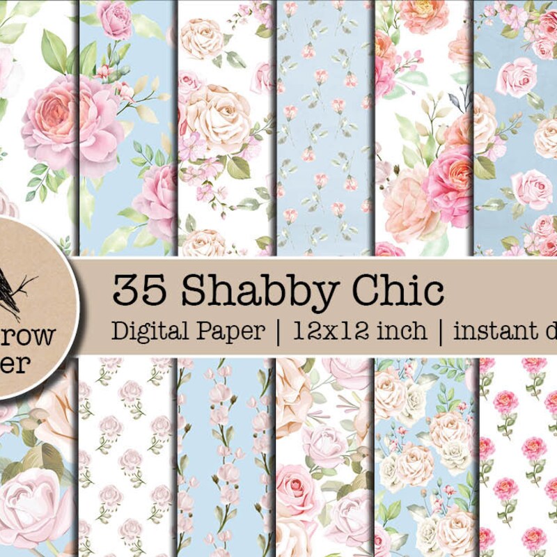 Shabby Chic Paper - Etsy