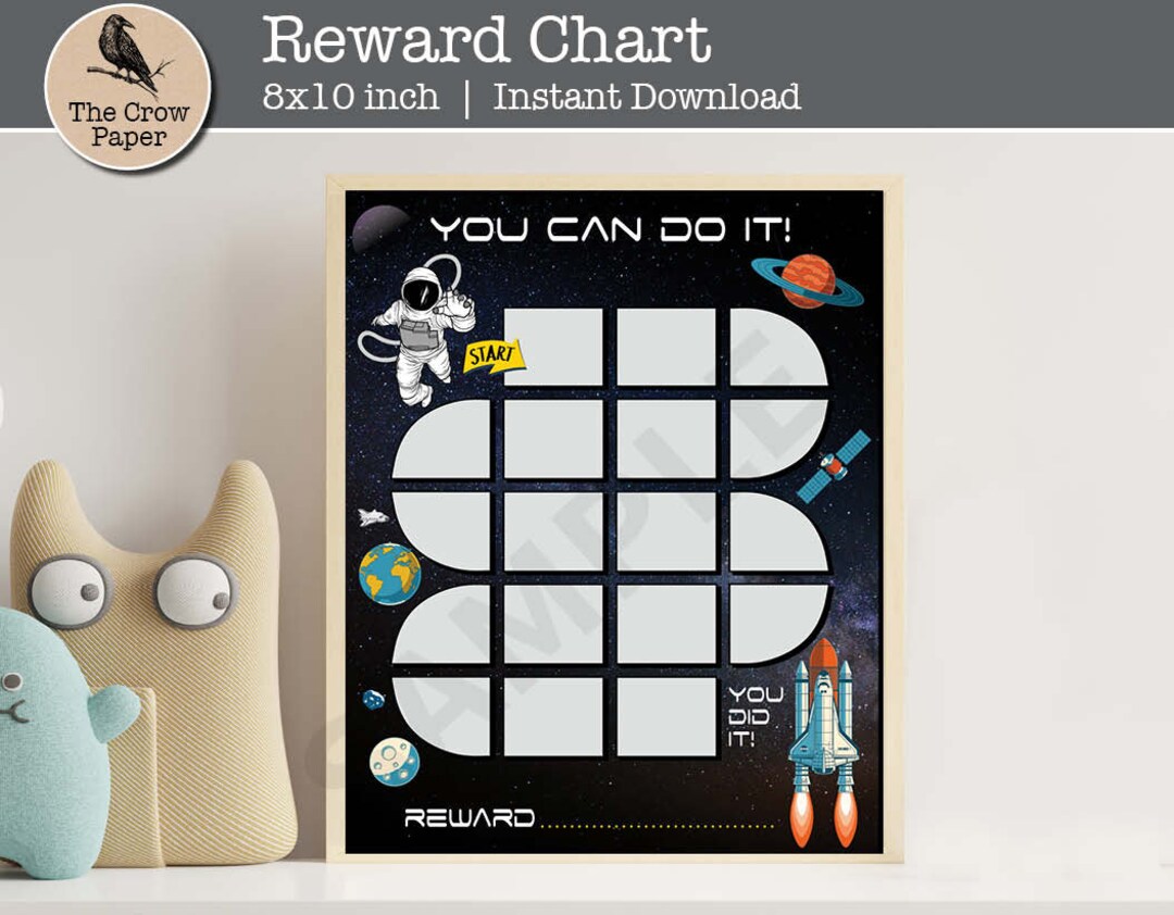 SPACE Reward Chart Printable | Astronaut Behavior Chart | Rocket ...