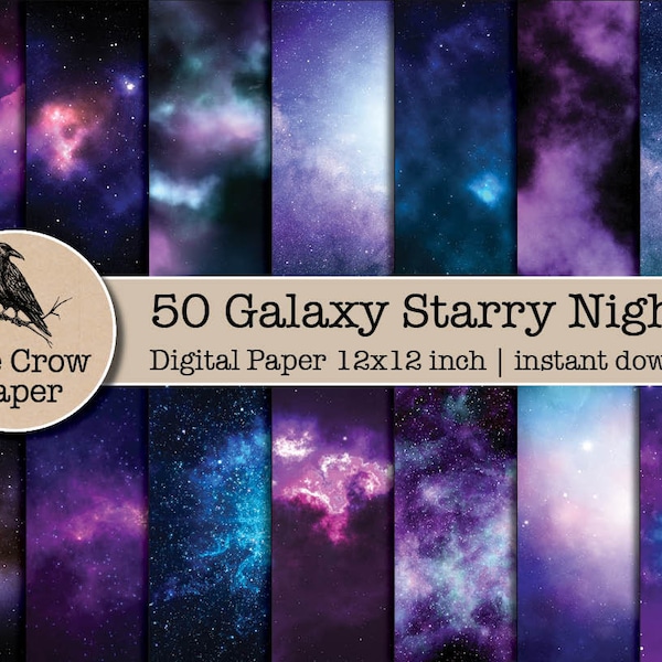 Starry Night Paper - Etsy