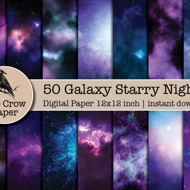 Starry Night Paper - Etsy