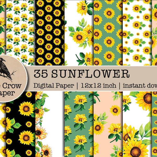 Sunflower Paper - Etsy