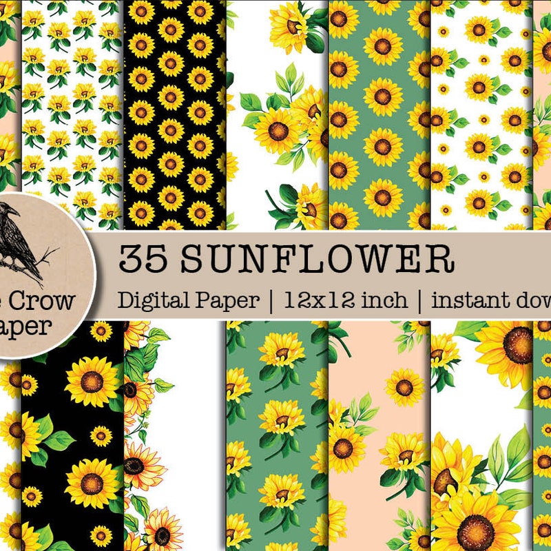 Sunflower Paper - Etsy