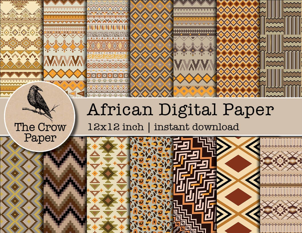 Huge Package Kwanzaa African Digital Paper Papers Scrapbook Juneteenth ...