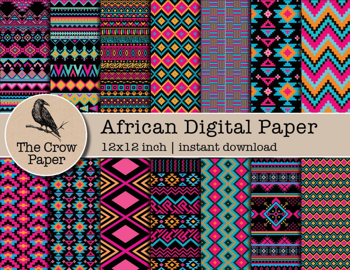 Huge Package Kwanzaa African Digital Paper Papers Scrapbook - Etsy