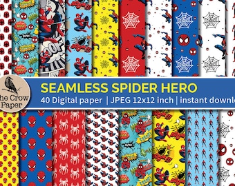 Spider-man Comic Digital Paper Pattern/background - Etsy